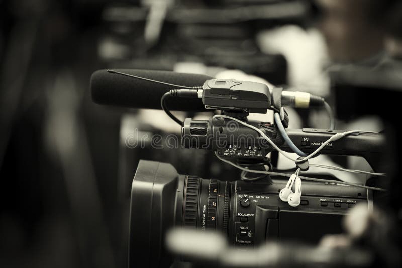 ENG camera stock image. Image of gear, production, broadcast - 12497241