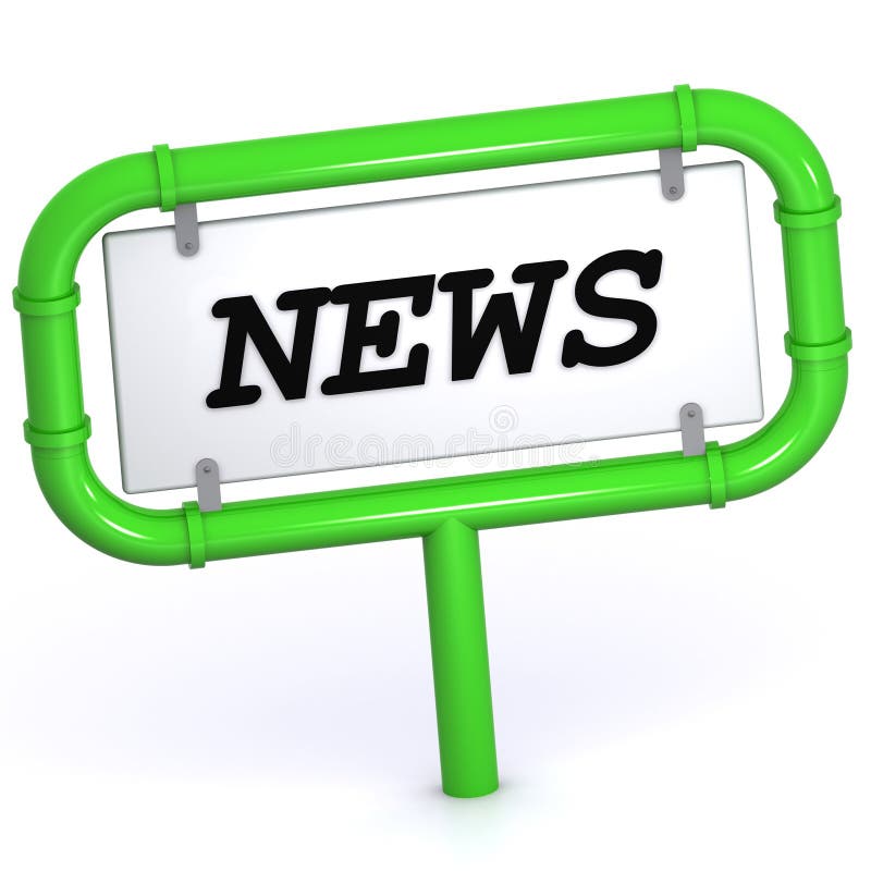 News Sign stock illustration. Illustration of website - 8562950