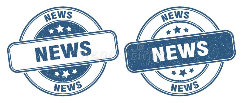 News Stamp. News Label. Round Grunge Sign Stock Vector - Illustration ...