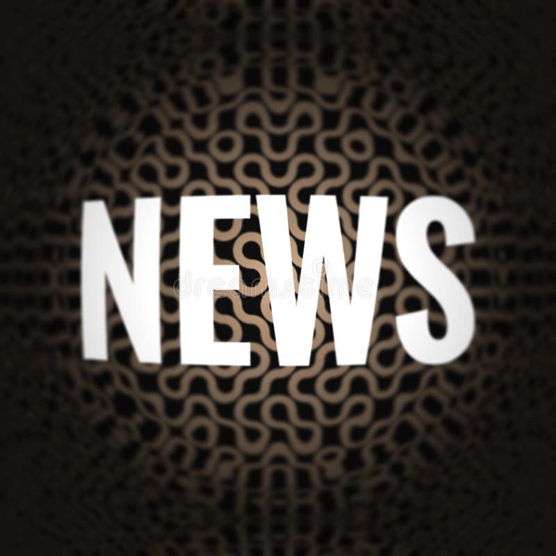 News Text Header on Black Background Illustration Stock Illustration ...