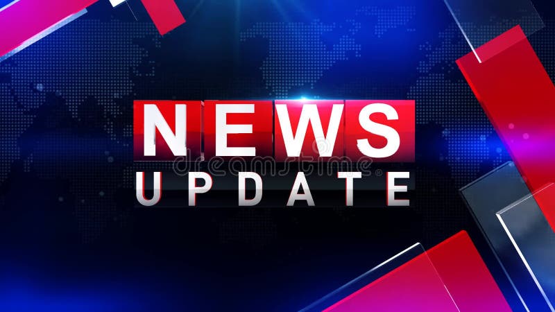 News Update Background with Red and Blue Stock Footage - Video of ...
