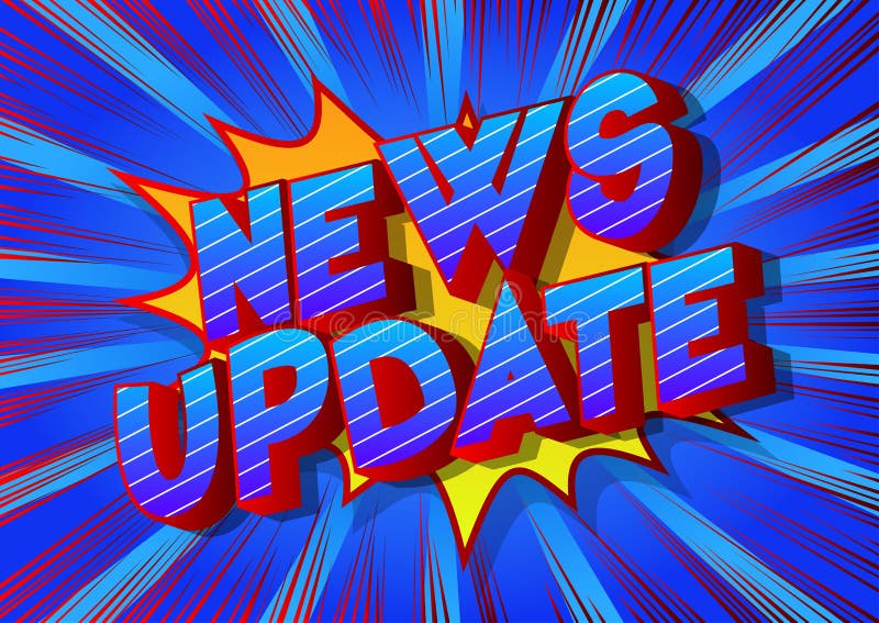 News Update - Comic Book Style Word. Stock Vector - Illustration of ...