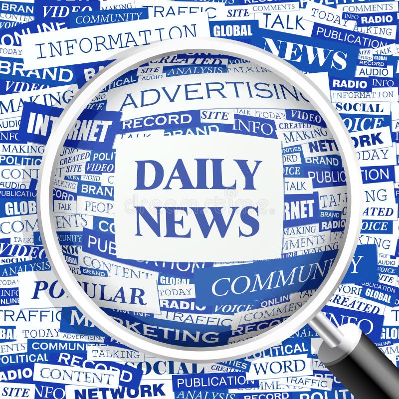 Daily NEWS stock vector. Illustration of post, project - 37256483