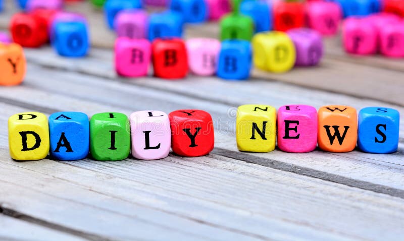 Breaking News Words on Table Stock Photo - Image of power, concept ...