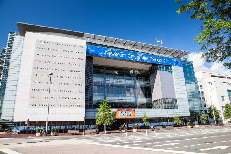 Newseum, News Museum in Washington, DC Editorial Photo - Image of ...