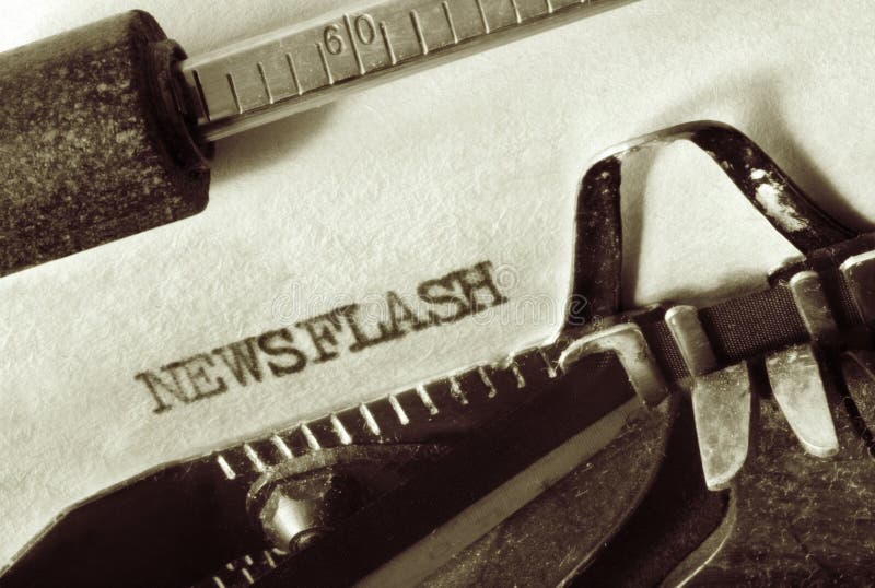 Newsflash stock photo. Image of paper, reporter, faded - 8293604