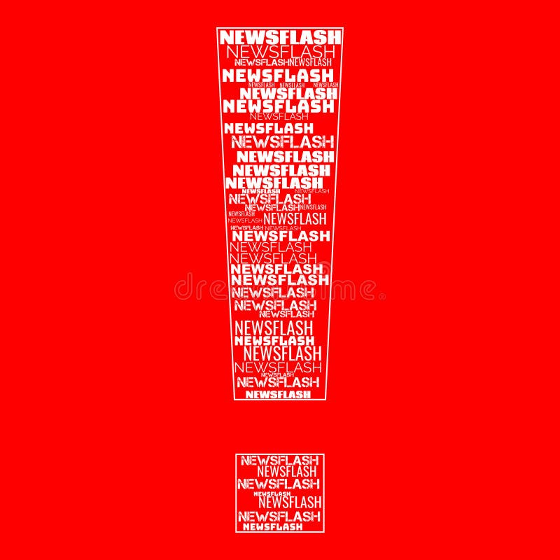 Newsflash Red Page Header Banner Background Illustration Stock ...