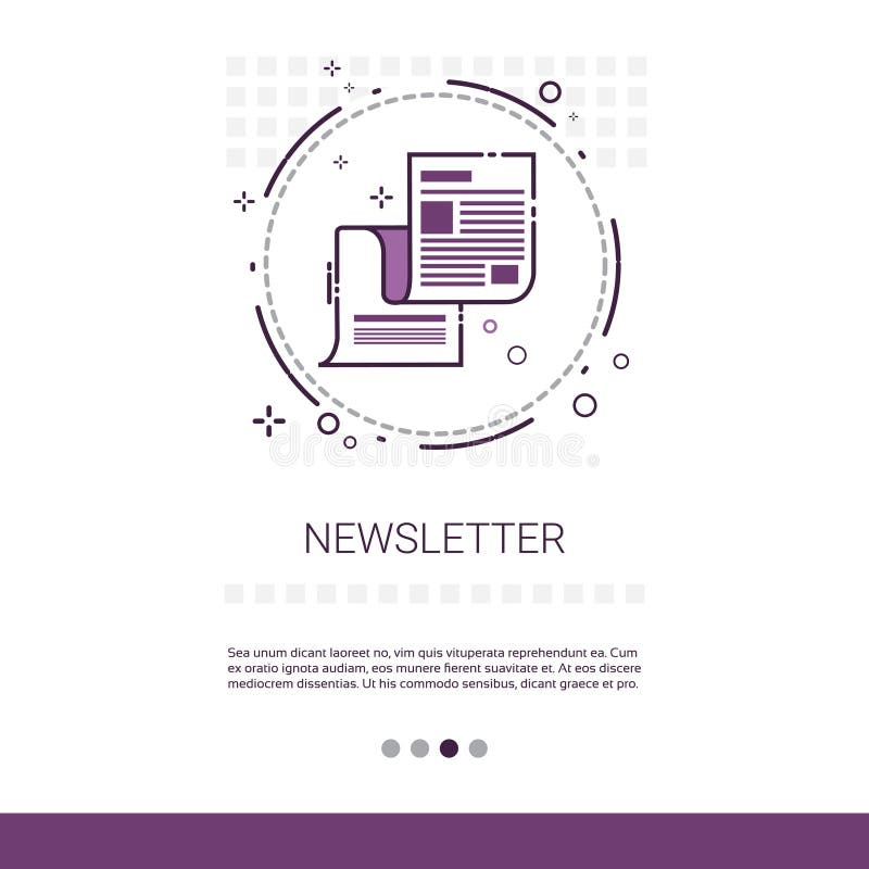 Newsletter Application Newspaper Web Banner with Copy Space Stock ...