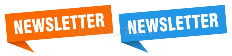 Newsletter Banner Template. Newsletter Ribbon Label Stock Vector ...