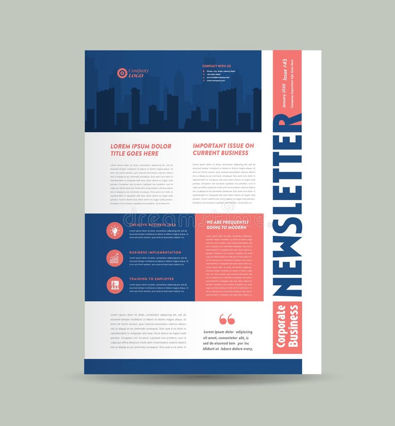 Business Newsletter Cover Design | Journal Design | Monthly or Annual ...