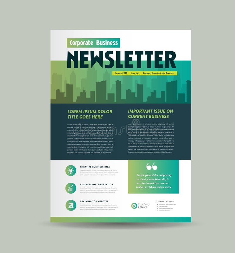 Business Newsletter Cover Design | Journal Design | Monthly or Annual ...