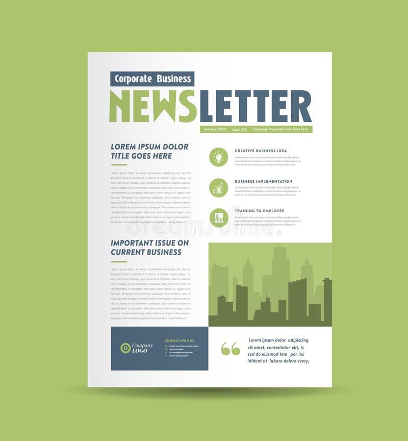 Business Newsletter Cover Design | Journal Design | Monthly or Annual ...