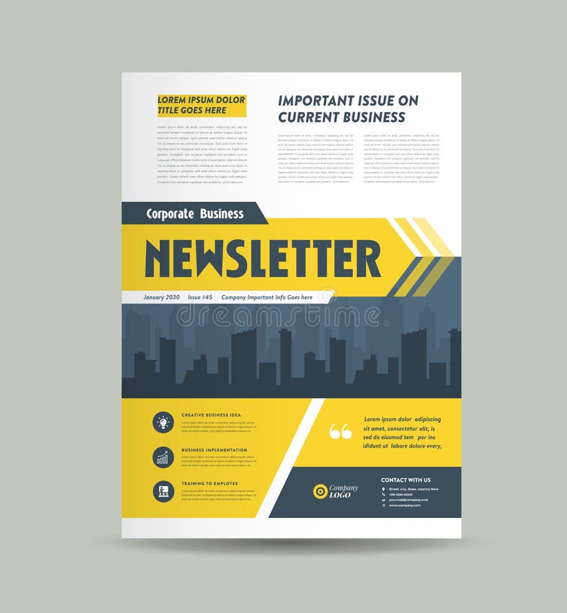 Business Newsletter Cover Design | Journal Design | Monthly or Annual ...