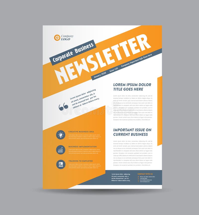 Business Newsletter Cover Design | Journal Design | Monthly or Annual ...