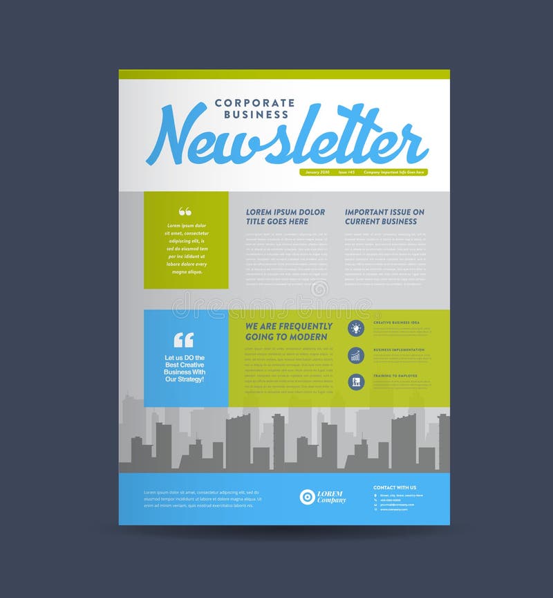 Business Newsletter Cover Design | Journal Design | Monthly or Annual ...