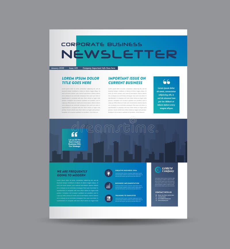 Business Newsletter Cover Design | Journal Design | Monthly or Annual ...