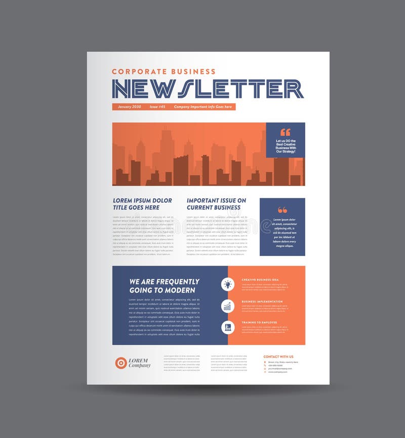Business Newsletter Cover Design | Journal Design | Monthly or Annual ...