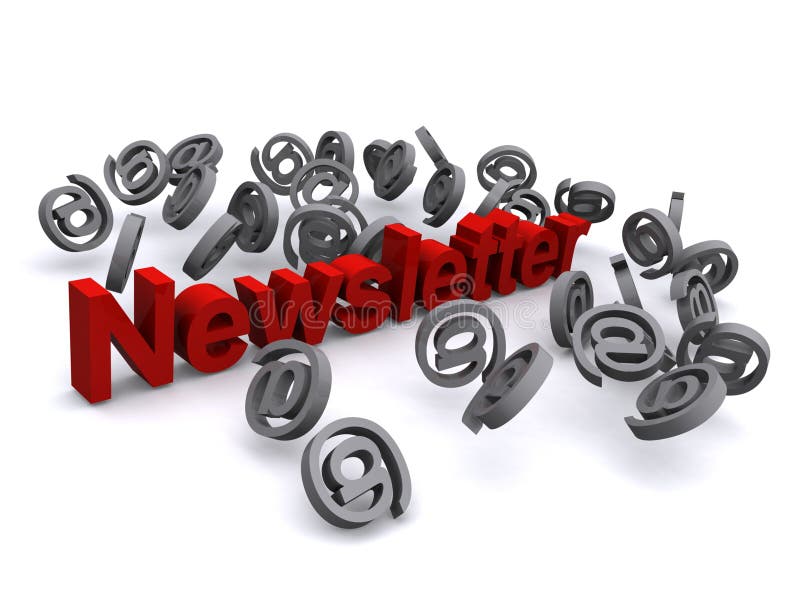 Newsletter concept stock photo. Image of register, sign - 24770536