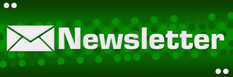 Newsletter Green Blue Circular Box Stock Illustration - Illustration of ...