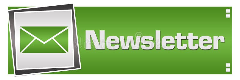 Green newsletter button stock illustration. Illustration of glossy ...