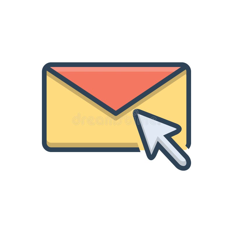 Two Color Newsletter Vector Icon from Success Concept. Isolated Blue ...