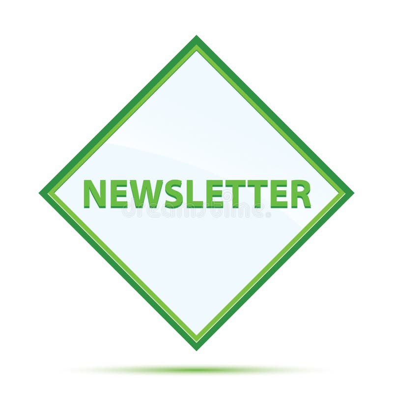 Newsletter Modern Abstract Green Diamond Button Stock Illustration ...