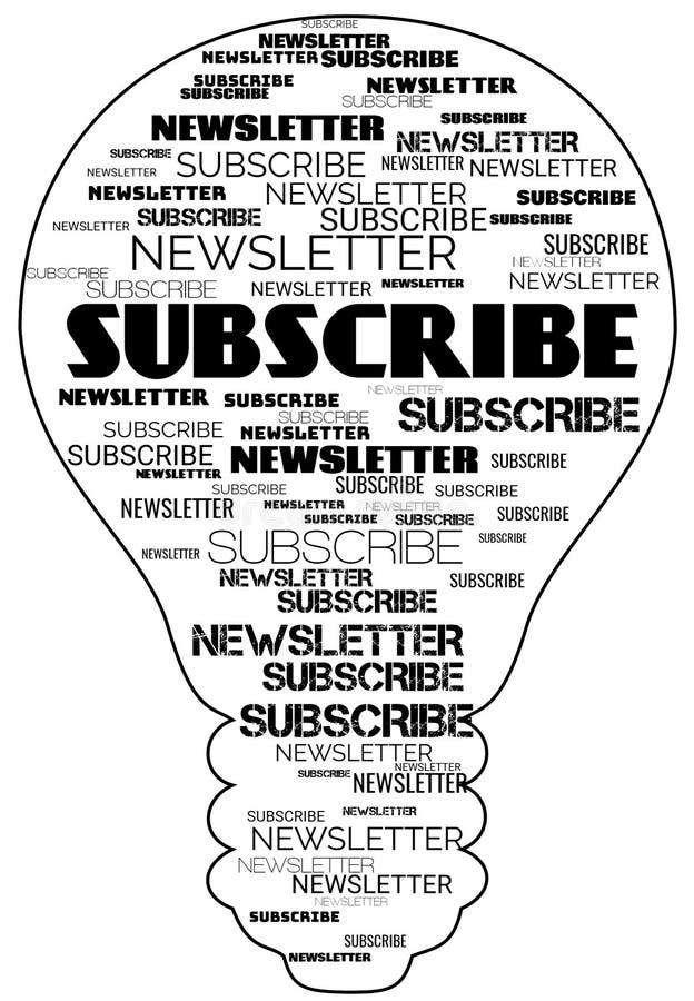 Newsletter Subscribe Form for Web and Mobile. Stock Vector ...