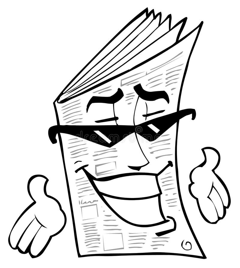 Newspaper stock illustration. Illustration of draw, politics - 1815002