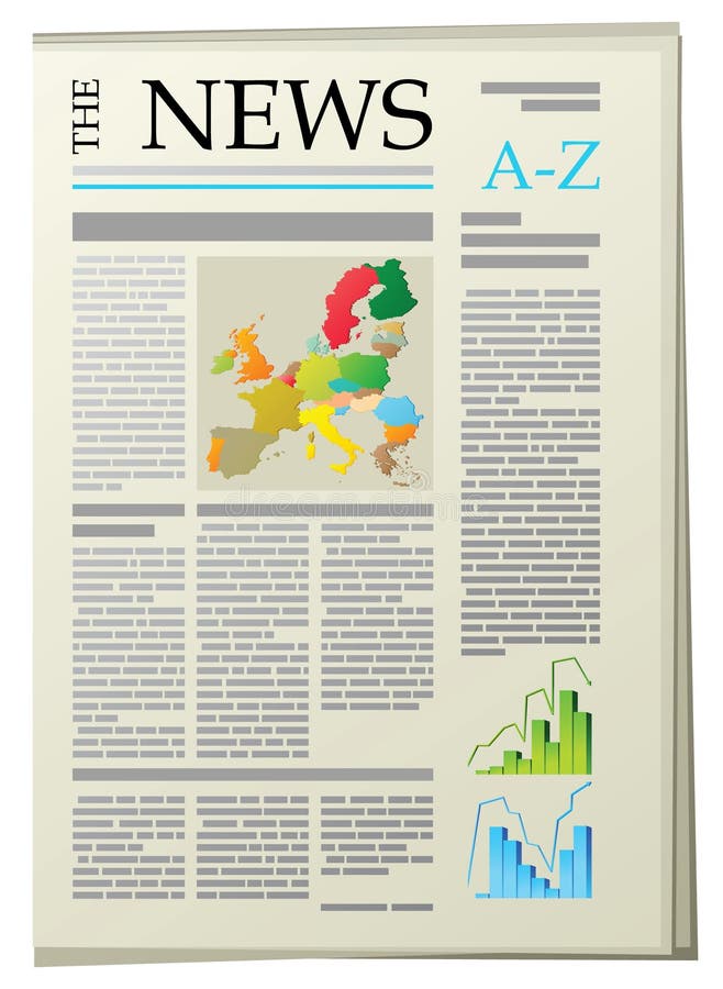 Graphical design newspaper stock vector. Illustration of template ...