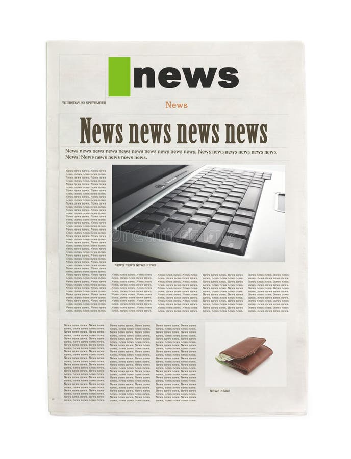 Newspaper stock image. Image of broadsheet, paper, document - 5091231
