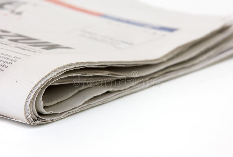 Roll news paper stock image. Image of business, reporter - 3336917