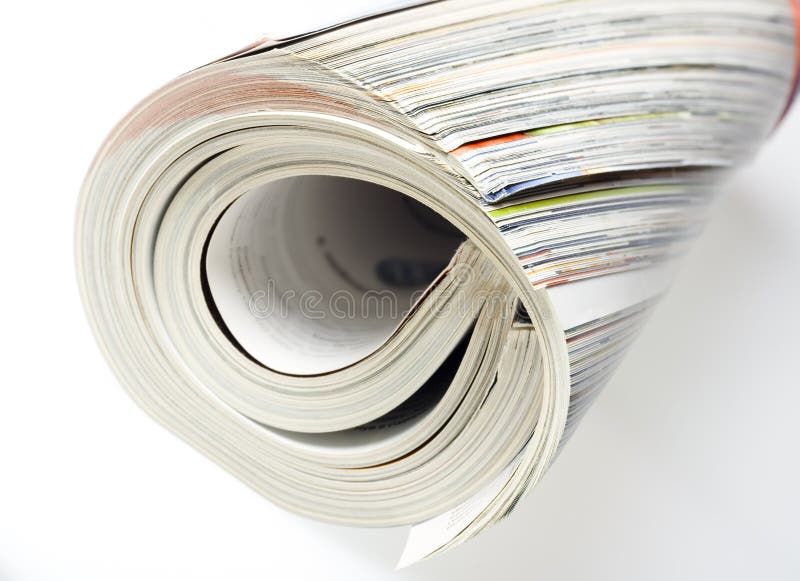 Newspaper Rolled Up stock image. Image of background - 10883189