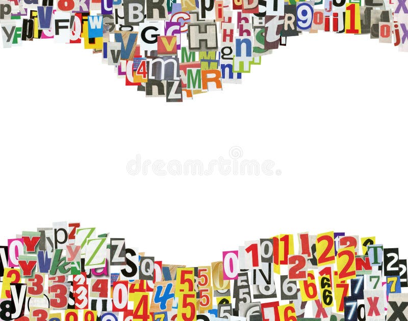 Newspaper abc frame stock illustration. Illustration of communication ...