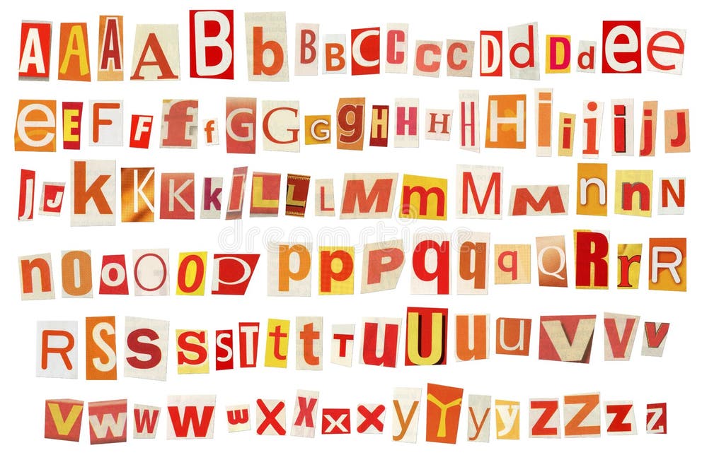 Newspaper alphabet stock photo. Image of paper, artistic - 18966586