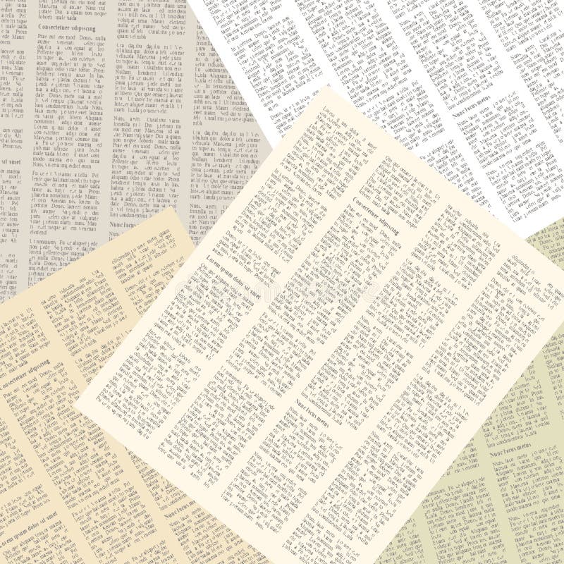 Newspaper pattern seamless stock vector. Illustration of print - 60216470