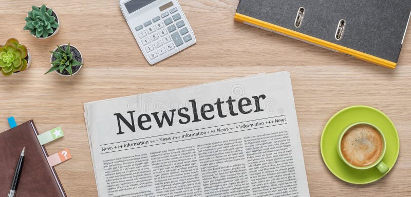 Newsletter stock photo. Image of keyboard, communications - 15673392