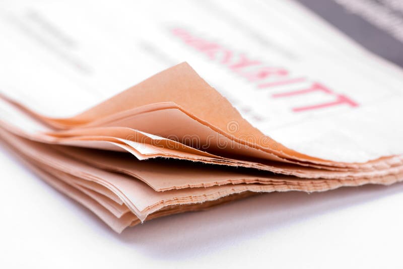 Corner of Newspaper stock photo. Image of sheet, business - 40133490