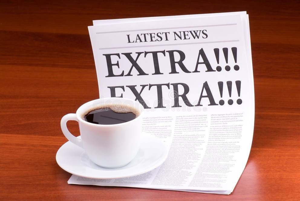 The Newspaper EXTRA! EXTRA! Stock Photo - Image of press, publication ...