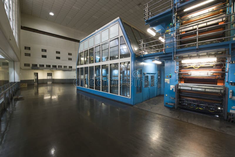 Newspaper Factory stock image. Image of machine, horizontal - 33904625