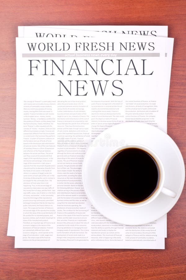 Newspaper Financial Pages stock photo. Image of printed - 8141592