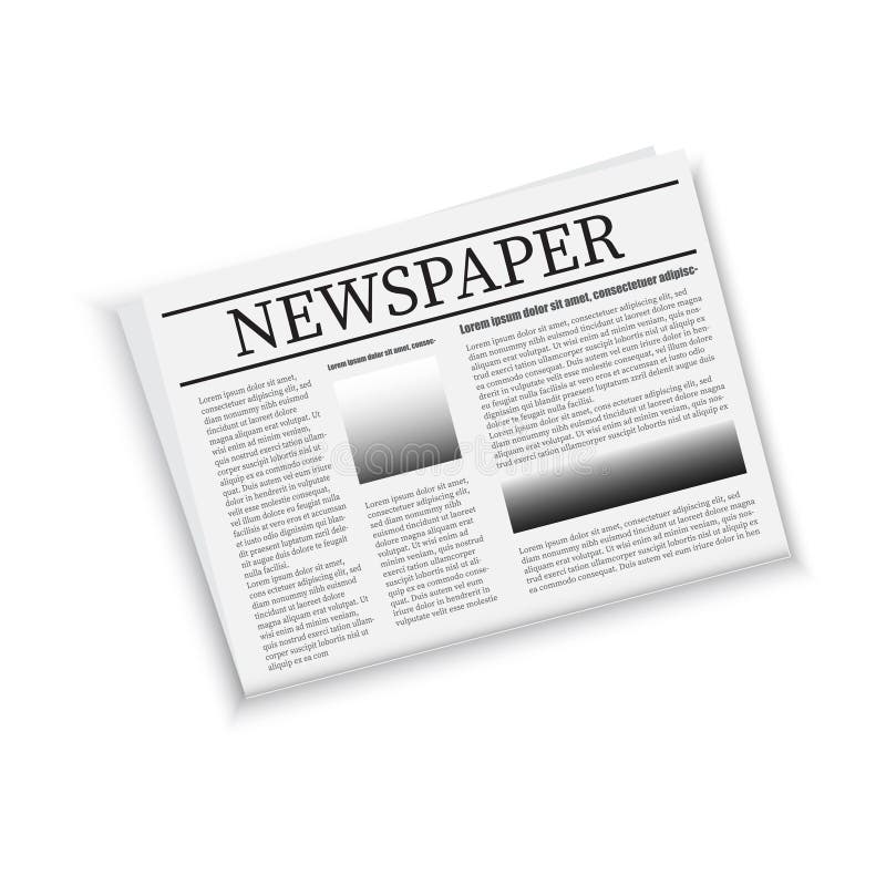 Newspaper Design. Print Media Vector. Headline Layout. daily News ...