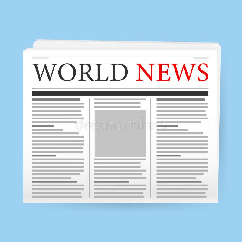 Newspaper, Great Design for Any Purposes. Vector Editorial Print Layout ...