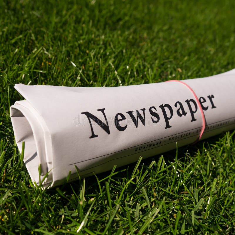 Newspaper stock photo. Image of meadow, press, publication - 35922452