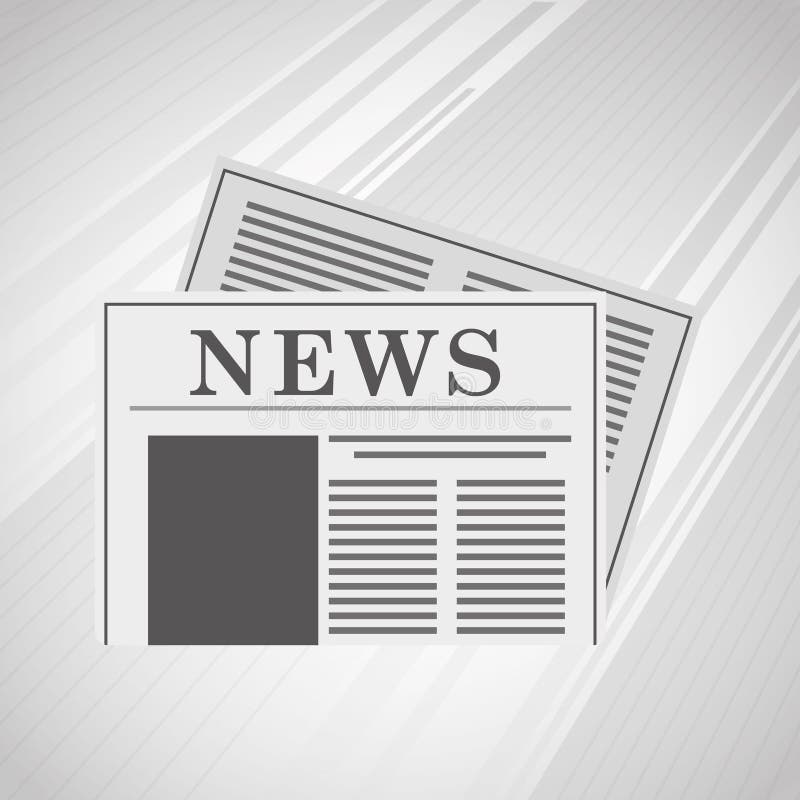 Newspaper icon design stock illustration. Illustration of information ...