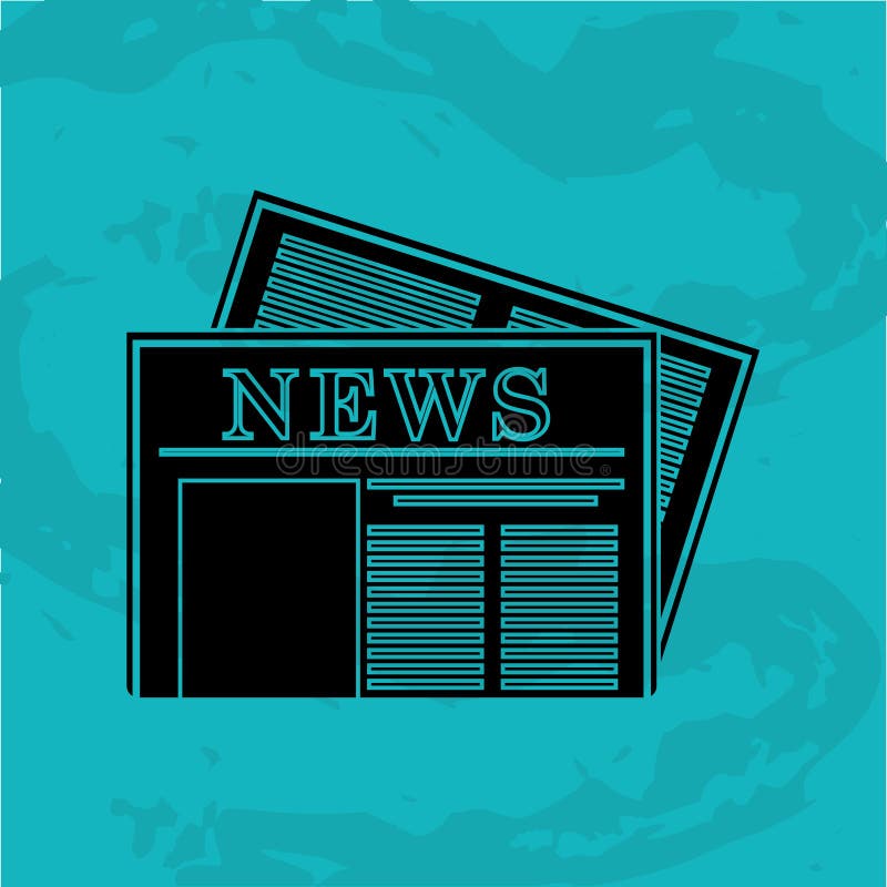 Newspaper icon design stock illustration. Illustration of business ...