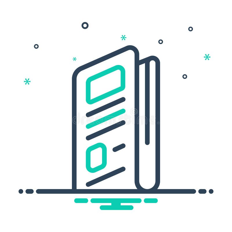 Mix Icon for Newspaper, Publication and Mass Communication Stock ...