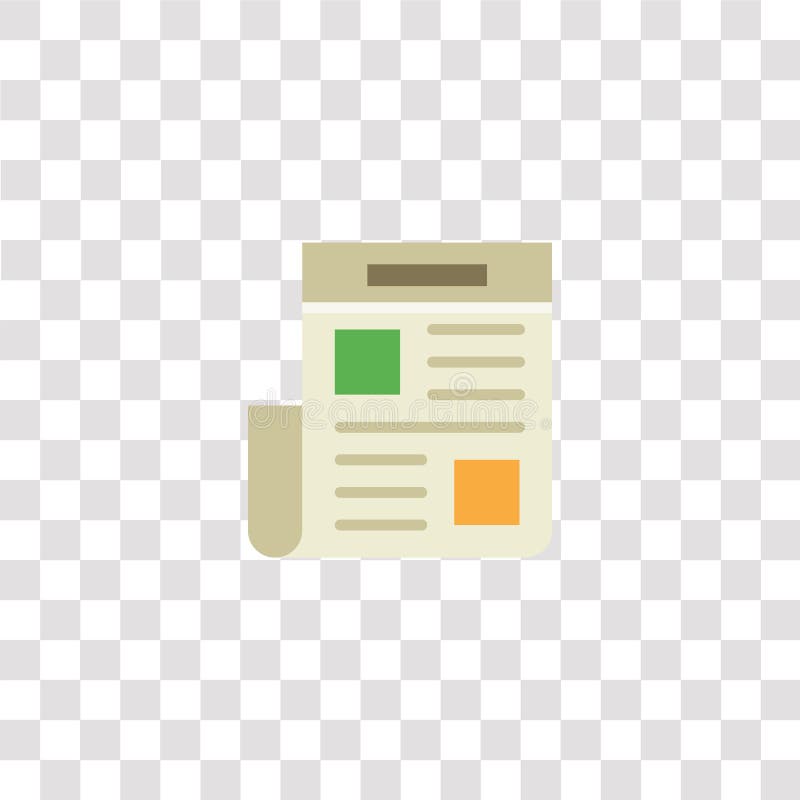 Newspaper Icon Sign and Symbol. Newspaper Color Icon for Website Design ...