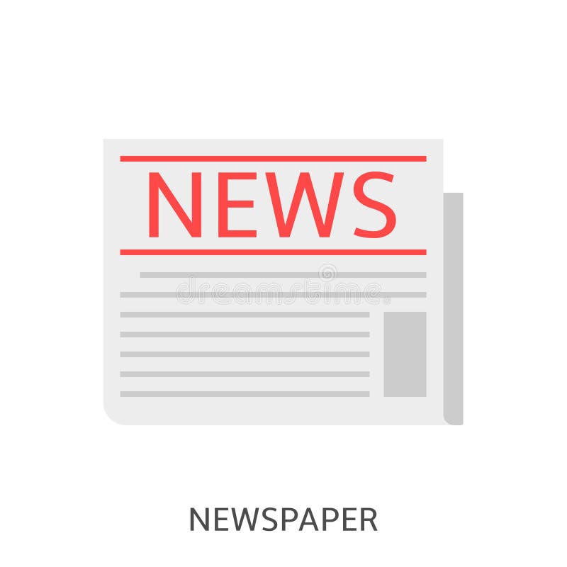 Newspaper icon Vector stock vector. Illustration of isolated - 143614459