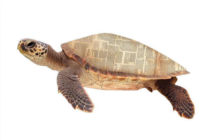 Newspaper Illustration of an Environmental Collage Featuring Cutouts in ...