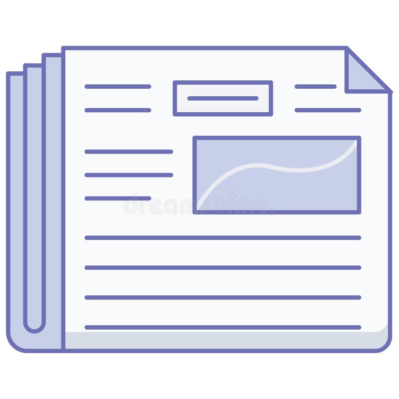 Newspaper Isolated Vector Icon Which Can Easily Modify or Edit Stock ...